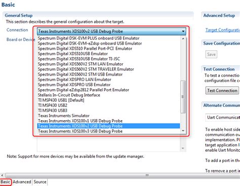 ccs tms320f28377d cannot select emulator device xds100v2 usb debug