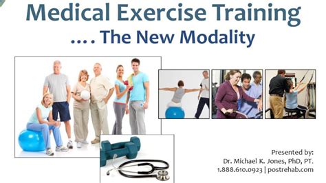 Medical Exercise Training The New Modality