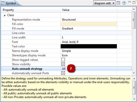 Showing And Masking Elements In Diagrams