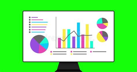 3D Animated Infographics Set Animation Of Seven Different Charts And