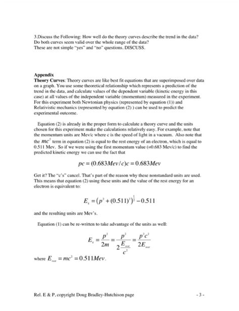 Solved Relativistic Energy And Momentum Introduction In