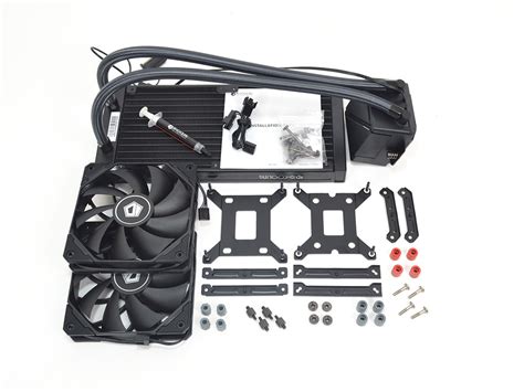 ID Cooling Dashflow Black Basic AIO Review Packaging Contents TechPowerUp