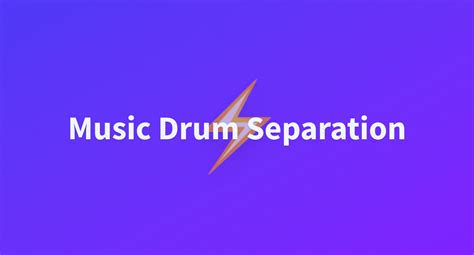 Music Drum Separation A Hugging Face Space By Awell