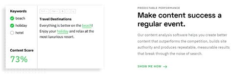Searchmetrics Content Analysis Codeless