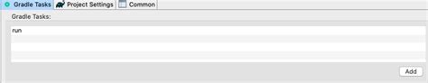 Cannot Use Args In Run Configuration Gradle Task Project Settings