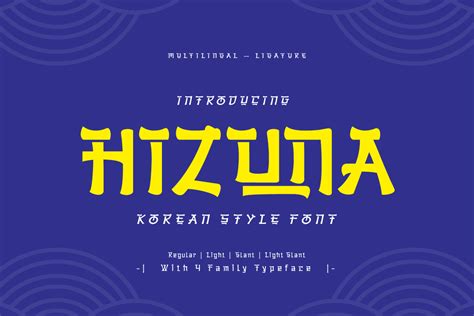 Hizuna Korean Style Font Twinletter