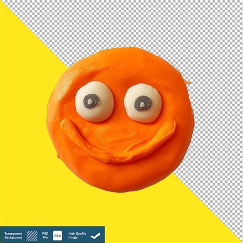 Premium Psd Blob Of Orange Plasticine Colored Burnt Orange Geometric