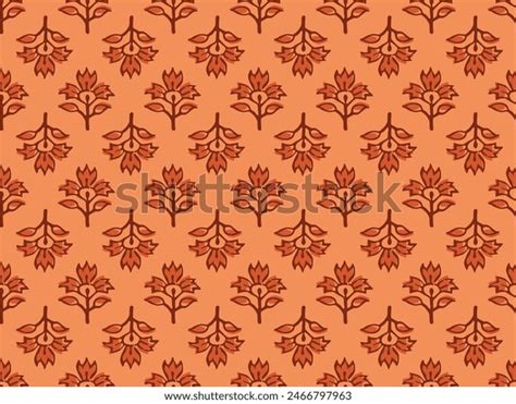 Indian Traditional Floral Block Print Design Stock Vector Royalty Free 2466797963 Shutterstock