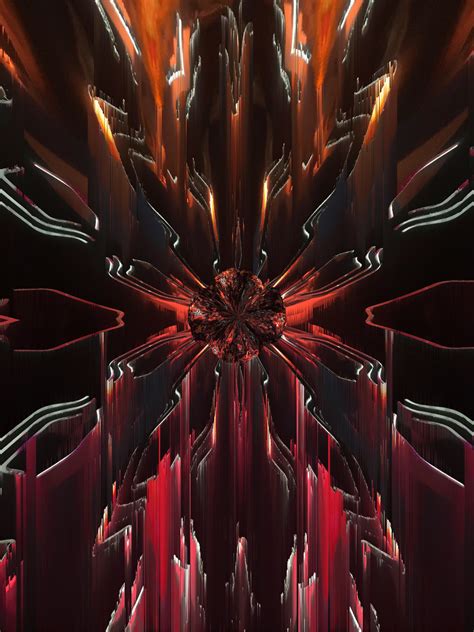tron esque manipulation of a lampshade r glitch art