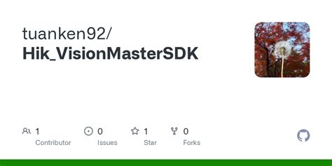 Github Tuanken Hik Visionmastersdk