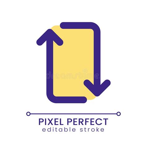 Repeat Pixel Perfect Linear Ui Icon Stock Vector Illustration Of Page