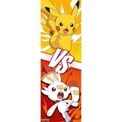Poster Puerta Pikachu Y Flambino Pokemon Poster 53x158