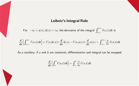Leibniz Rule Differentiating Under The Integral General Partial