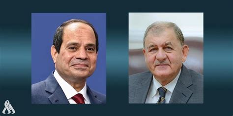 رئيس الجمهورية يشدد على ضرورة توطيد العلاقات التاريخية بين العراق ومصر