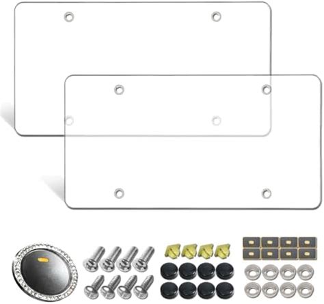 Amazon 2pcs License Plate Protector License Plate Covers License