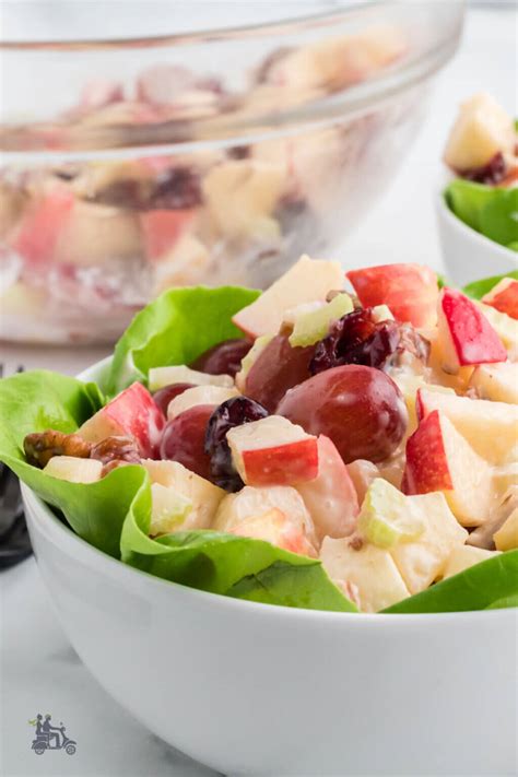 Fresh And Crisp Harvest Apple Salad With Cranberries