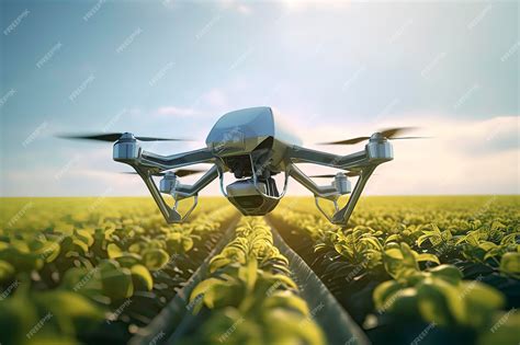 Premium Ai Image Drones Spraying Pesticides On Farms Ai Technology Generated Image