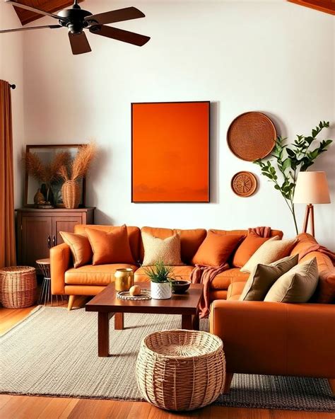 30 Burnt Orange Living Room Ideas For A Bold Trendy Look
