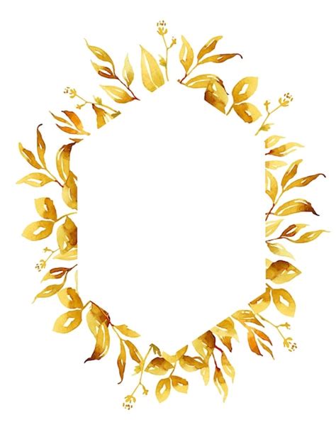 Quadro De Folhas De Outono Vetor Premium