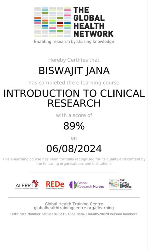 Biswajit Jana On Linkedin Thanks 🙏global Health Training Centre For