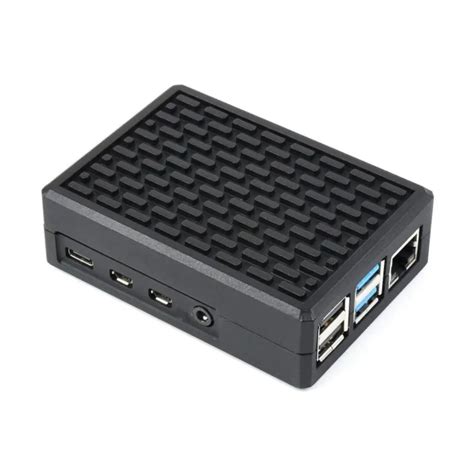 Grid Grooved Case For Raspberry Pi 4 Inner Heatsink Pillars Robotshop