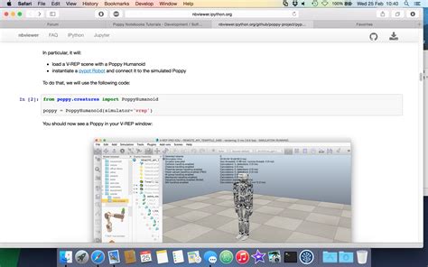 HowTo Connect Pypot To Your Simulated Version Of A Poppy Humanoid In V