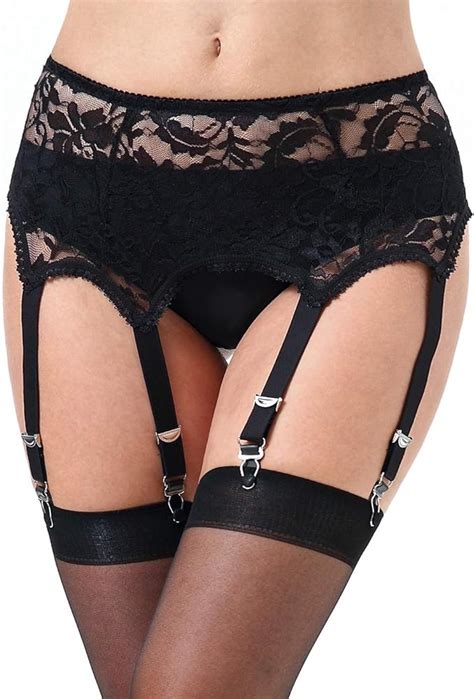Lace Garter Beltssexy Mesh Suspender Belt With Six Straps