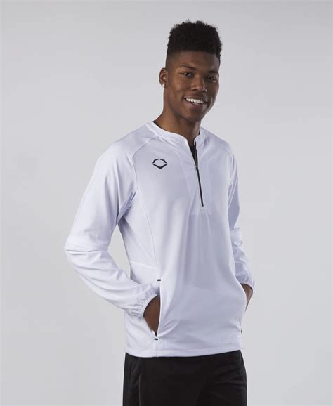 Evoshield Mens Long Sleeve Bp Jacket Red Stitch Sports