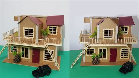 Diy Small Cardboard House Youtube