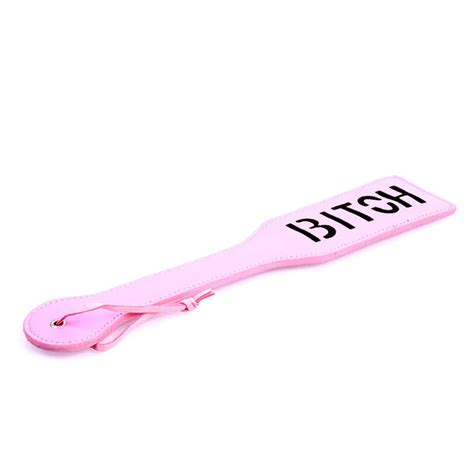 2018 New Women Double Deck Slave Paddle Leather Butt Whip Bdsm Whip