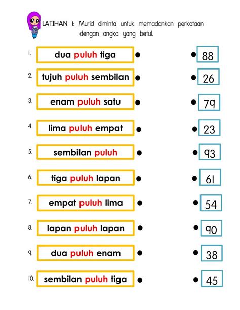 Menulis Nombor Dalam Perkataan Simbol Untuk Nombor Dipanggil