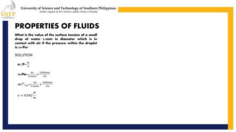 Hydraulics Lesson 1 The Fluid Properties PPTX