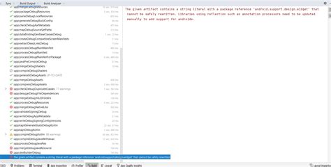 Kotlin Error Artifact Contains Unsupported Androidsupportdesign