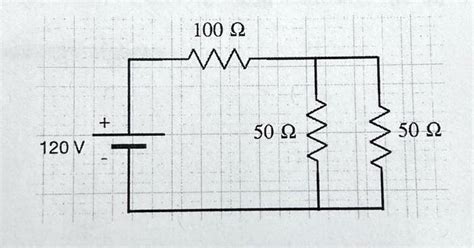 A Determine The Equivalent Resistance Of The Circuit B How Much Current Goes Through The 100 Ohm