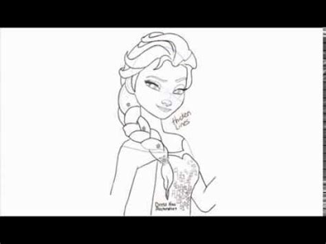 How To Draw Elsa The Snow Queen From Disneys Frozen Drawing Tutorial