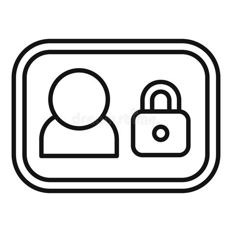 Secure Login System Protecting User Profile With Padlock Icon Stock Illustration Illustration