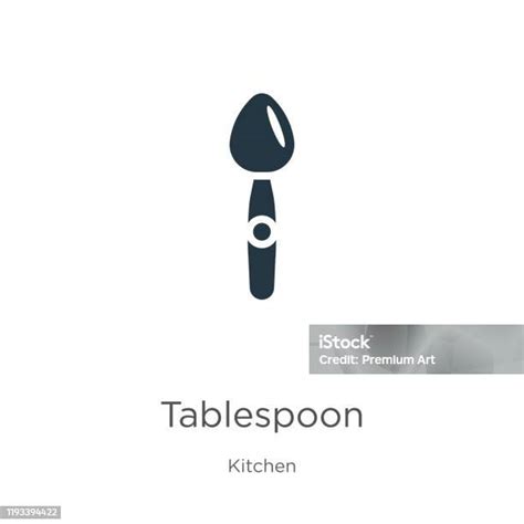 스푼 아이콘 벡터입니다 흰색 배경에 고립 된 부엌 컬렉션에서 트렌디 한 플랫 큰술 아이콘 벡터 일러스트는 웹 및 모바일 그래픽 디자인 로고 Eps10에 사용할 수 있습니다