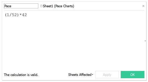 How To Make Pace Charts In Tableau