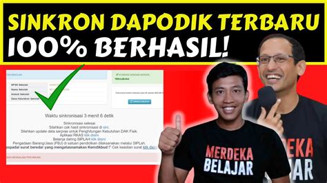 SUKSES Cara Sinkron Dapodik 2023 D Terbaru YouTube