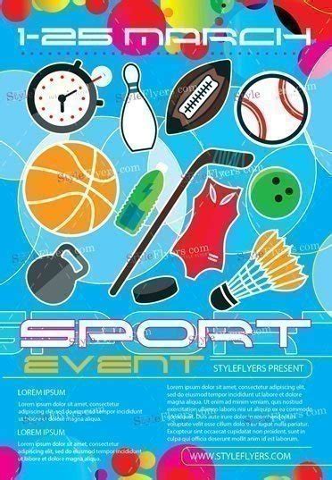 Sport Event PSD Flyer Template 17628 Styleflyers