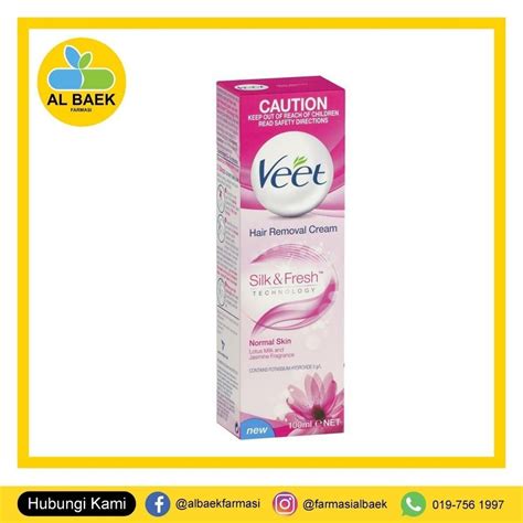 Veet Hair Removal Cream 100g Normal And Sensitive Skin Shopee Malaysia
