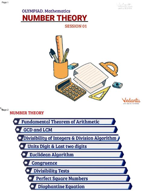 number theory 1 pdf
