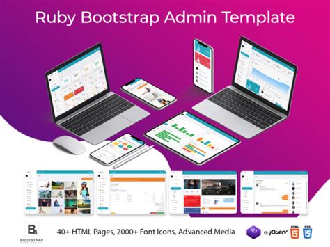 Ruby Bootstrap Admin Template 17 Bootstrap Admin Template