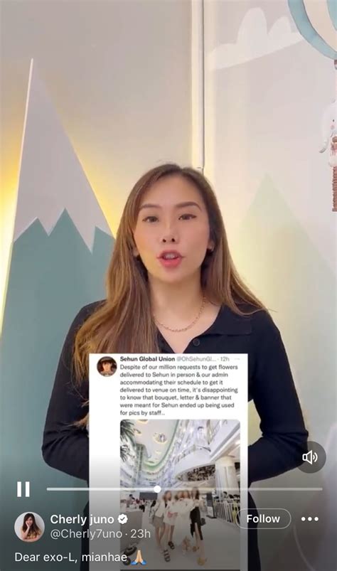 Pakai Bunga Pemberian Fans Sehun Exo Untuk Foto Cherly