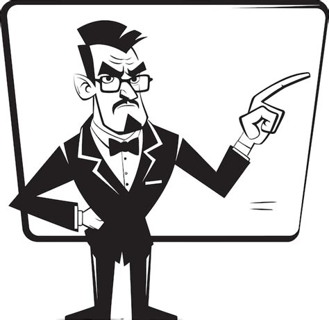 Premium Vector Sign Guy Cartoon Man Holding A Sign Vector Logo Poster