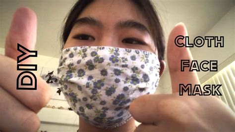 Diy Cloth Face Mask Youtube