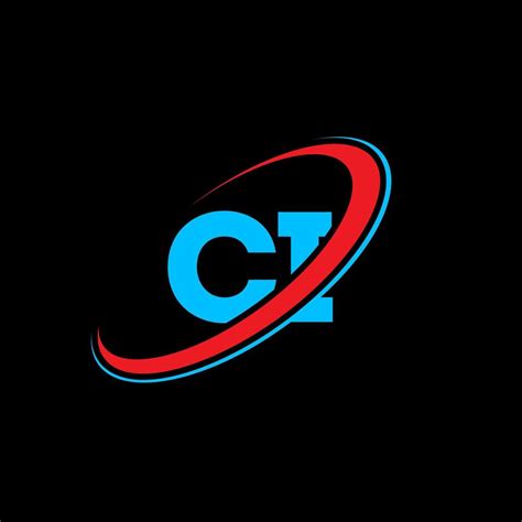 Design De Logotipo De Carta Ci Ci Letra Inicial Ci Círculo Ligado