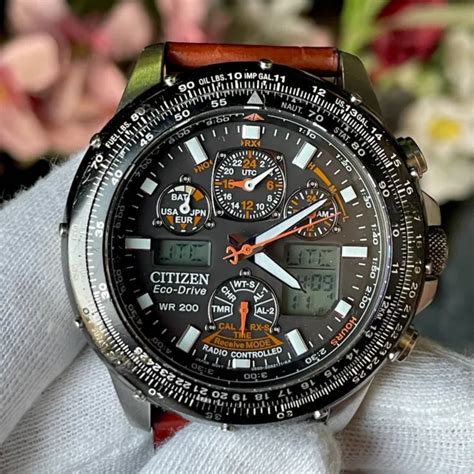 OROLOGIO VINTAGE CITIZEN Promaster Skyhawk Eco Drive Ana Digi Quarzo