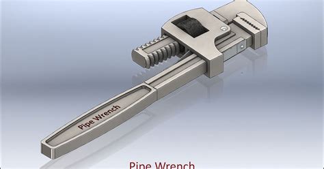 3d Solid Modelling Videos Pipe Wrench Volume 2 Solidworks 2014 Tutorial