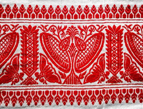 Premium Photo Tribal Pattern Assamese Gamusa Or Gamosa Of Northeast India Used For Textile